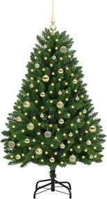 Umělý vánoční stromeček 150 cm 150 LED Teplá bílá PVC a ocel 3395680