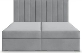 AGroup Kontinentální čalouněná postel AGEN (180 x 200 cm) Barva látky Trinity: Šedá (Trinity 2314)