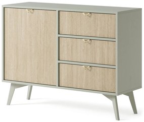 Moderní komoda FELICITY KSZD106, zelená / scandi