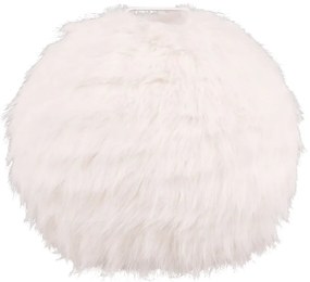 Krémová stolní lampa (výška 24 cm) Furry – Trio