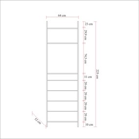Kalune design Otevřená šatní skříň s šuplíky DYNAMIC 225x192 cm
