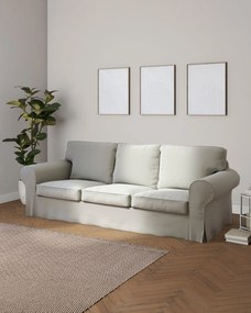 Potah na pohovku IKEA Ektorp 3-místná rozkládací, NOVÝ MODEL 2013 barva zelená látka sametová