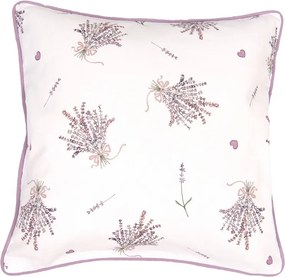 Bavlněný povlak na polštář Lavander Garden - 40*40 cm