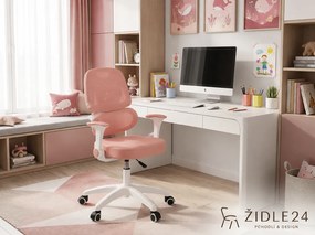 Dětská rostoucí židle PROKID - růžová síťovina