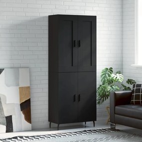 Skříň highboard černá 69,5 x 34 x 180 cm kompozitní dřevo,  3199570