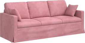 Set pohovek 2 ks Růžová samet 3407599