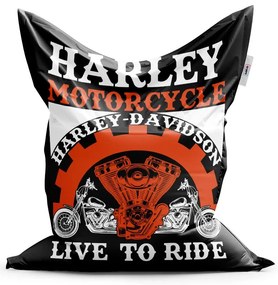 Sablio Sedací vak Harley-Davidson Live to ride - 150x100 cm