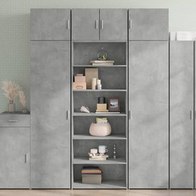 Skříň highboard betonově šedá 70 x 41 x 185 cm kompozitní dřevo