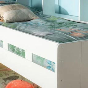 Patrová postel SILK 90x200 bílá