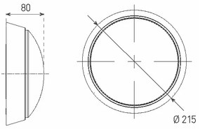 LED Venkovní nástěnné svítidlo LED/14W/230V IP54 bílá