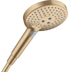 Hansgrohe Raindance Select S Ruční sprcha 12,5 cm, s EcoSmart, kartáčovaný bronz 26531140