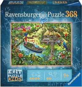 RAVENSBURGER Kids Hra puzzle únikové Džungle 368 dílků 70x50cm skládačka 2v1 2412924