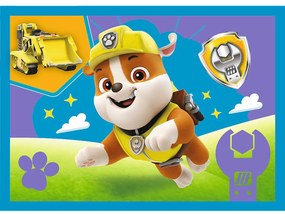 Trefl Puzzle 4v1 Štěňata v běhu Tlapková patrola/Paw Patrol 28,5x20,5cm v krabici 28x28x6cm