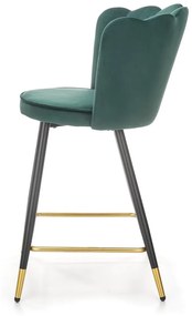 Barová židle Knox, zelená / černá