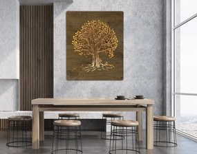 Li-Go "Lípa" světelný obraz 230V 90x110 cm provedení povrchu: dub světlý