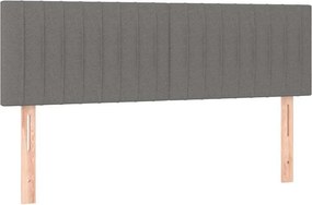 Box spring postel s matrací tmavě šedá 140x200 cm textil 3126406