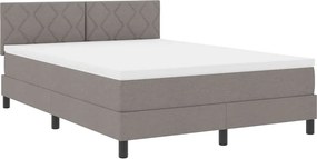 Postel s boxspringem s čelo Taupe 160 x 200 cm textil 3338780