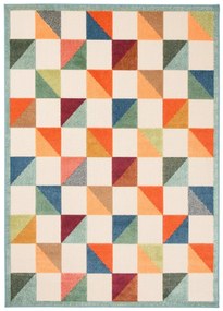 Moderní kusový koberec AVENTURA ED53A Kostky vícebarevný Rozměr: 120x170 cm