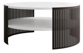 Konferenční stolek Zinzit, Barva: černá / arktická bílá