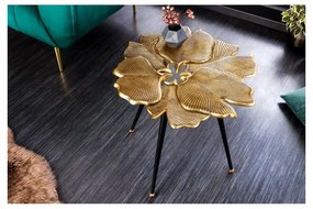 Massive home | Odkládací stolek GINKGO LEAFS 58 CM zlatý