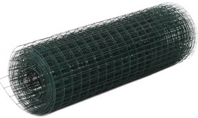 Pletivo ke kurníku ocel PVC vrstva 25 x 0,5 m zelené 143630