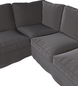 Potah na pohovku IKEA  Ektorp rohová barva hnědá látka sametová