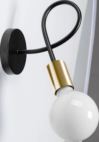 Toolight - Nástěnná lampa 1xE27 60W APP516-1W, černá, OSW-00073