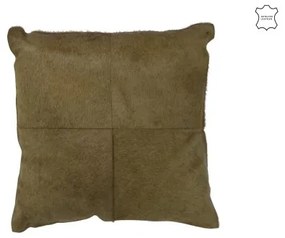 LAPLAND REINDEER LEATHER CUSHION OLIVE