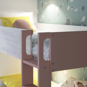 Aldo Patrová postel se skříni a šuplíky Cascina - Antique pink
