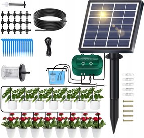 Solární Zavlažovací Systém S 12 Režimy A Nastavitelným Panelem