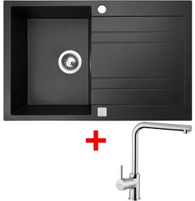 Set Sinks GRANDE 800 Metalblack+ELKA