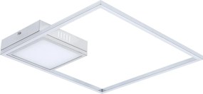 Rabalux Chromové stropní LED svítidlo Sirius 400x400mm 30W 5285