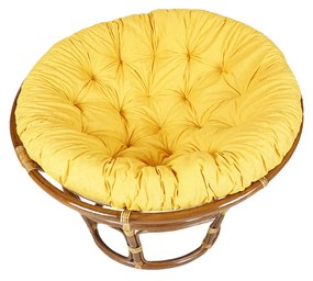 Ratanový PAPASAN - tmavý med - průměr 110 cm