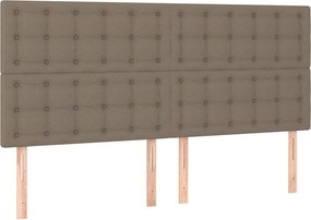 Box spring postel s matrací taupe 160x200 cm textil 3136929