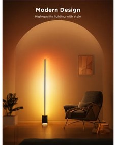Govee - LED Stojací lampa s reproduktorem Pro RGBICWW Wi-Fi + DO