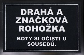 Drahá a značková rohožka 40x60 cm – na von aj na doma, 40x60, čierna, Mercury Flooring