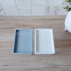 DÓZA NA SUCHÉ POTRAVINY 600 ml – nízká, průhledná | DomaLEP varianta: ŠEDÁ