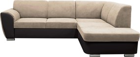 XXXLutz ROHOVÁ SEDAČKA, textil, tmavě hnědá, béžová MID.YOU - Sedací soupravy - 001574004005