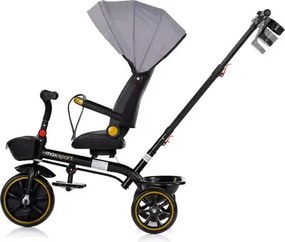 CHIPOLINO Tříkolka se stříškou Max Sport 2v1 Anthracite