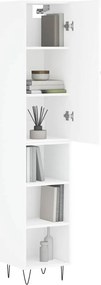 Skříň highboard bílá 34,5 x 34 x 180 cm kompozitní dřevo 3199009