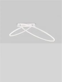 LED stmívatelné bílé designové stropní svítidlo Kiklos