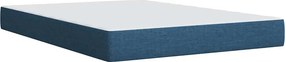 Box spring postel s matrací modrá 140x190 cm textil 3285889