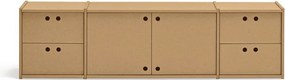 TV stolek v přírodní barvě 157x42x40 cm Wally – Teulat