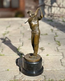 Bronzová socha soška - Golfista 3