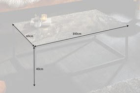 Keramický konferenční stolek Sloane 100 cm taupe mramor