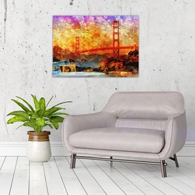 Obraz - Golden Gate, San Francisco, Kalifornie (70x50 cm)