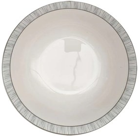 Porcelánová mísa Domino o průměru 22,5 cm / 1 ks / šedý dekor