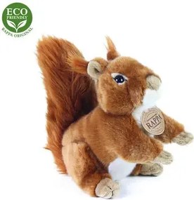 RAPPA Plyšová veverka 17 cm / ECO-FRIENDLY / od 0 měsíců