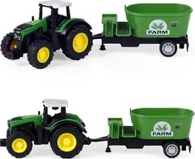 RAPPA Traktor kovový s vlečkou / od 3 let