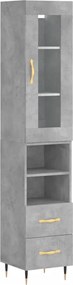vidaXL Skříň highboard 34,5 x 34 x 180 cm kompozitní dřevo [3199285] Barva: Bílá